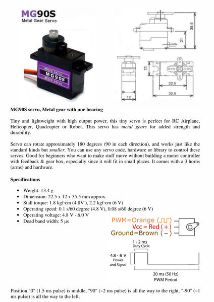 Servo Motor MG90S – FDM3D