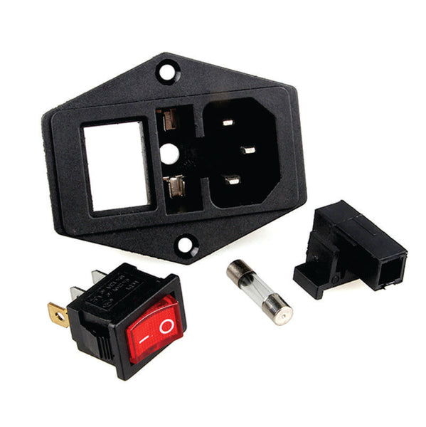 C14 Male AC Power Socket 220V 15A – FDM3D